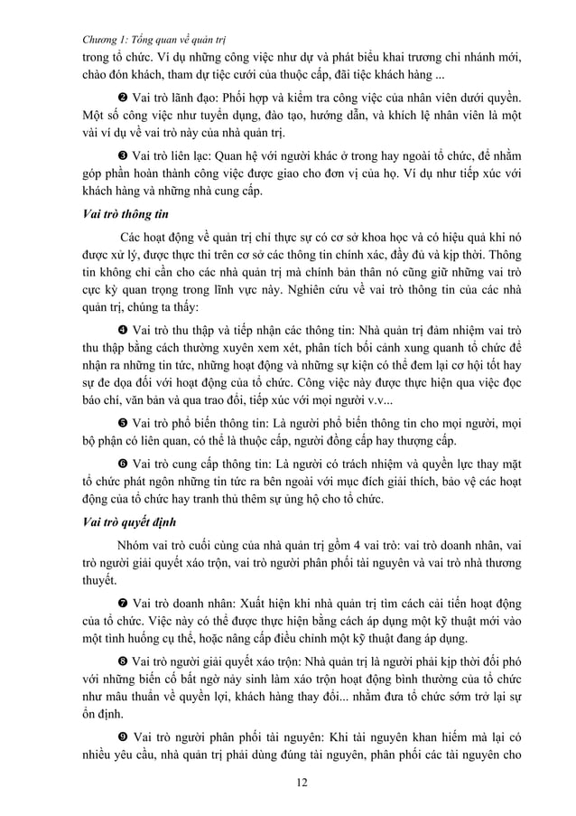 Giao trinh quan tri hoc dai cuong | PDF