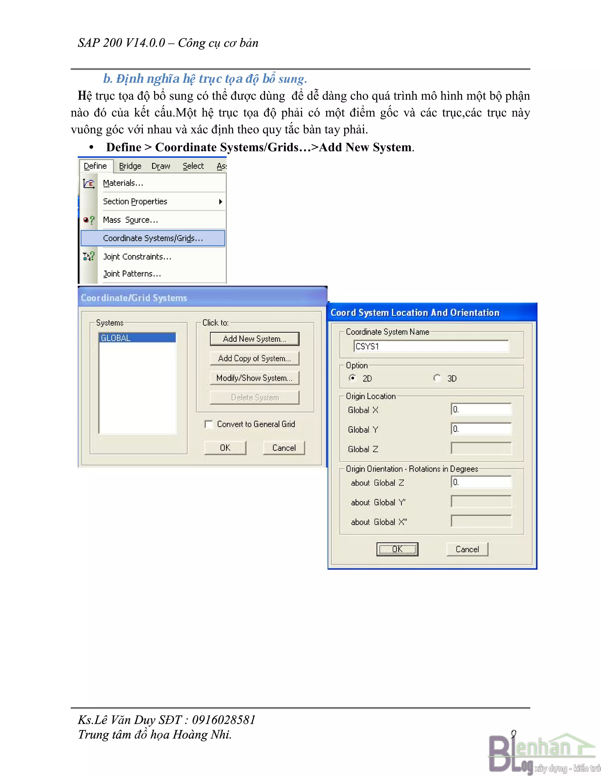 Giao trinh sap2000 v14 | PDF