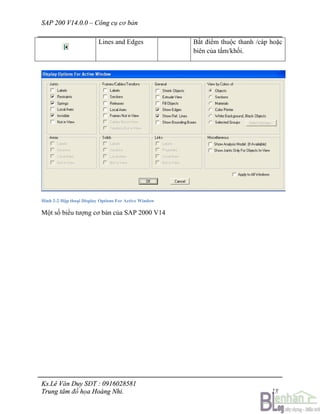 Giao trinh sap2000 v14 | PDF