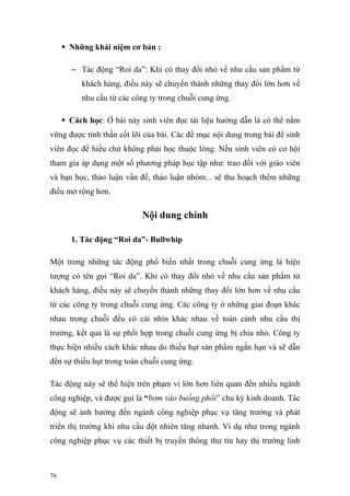 Giáo trình Quản Lý Chuỗi Cung Ứng | PDF