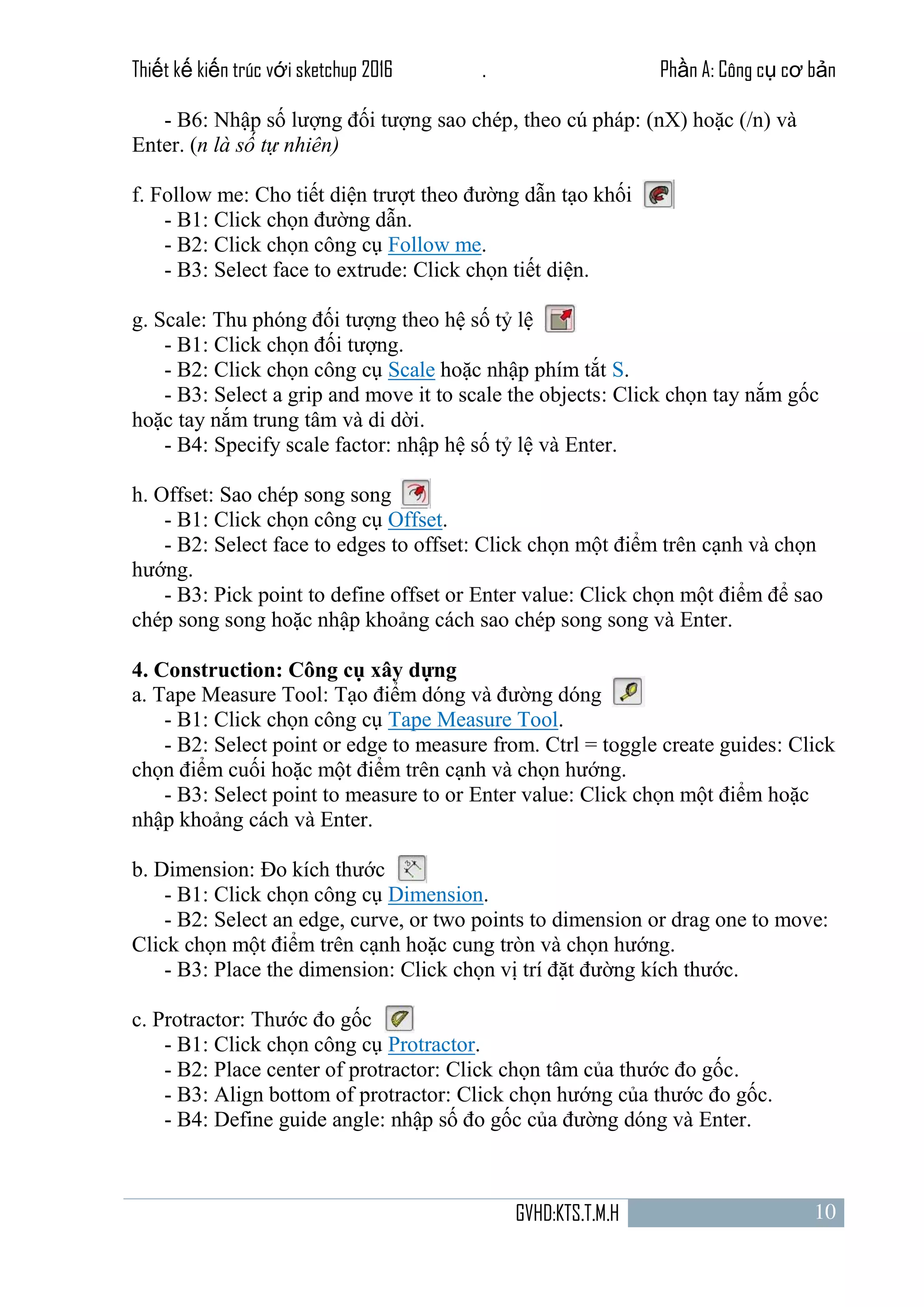 Giao trinh sketchup 2015 - 2016 | PDF