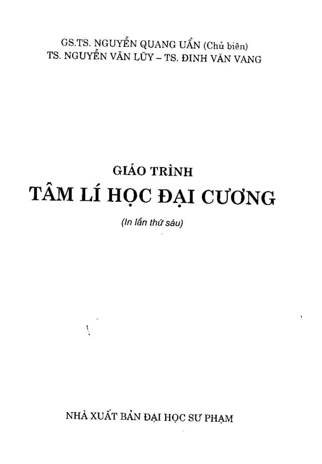 Giao trinh tam ly hoc dai cuong