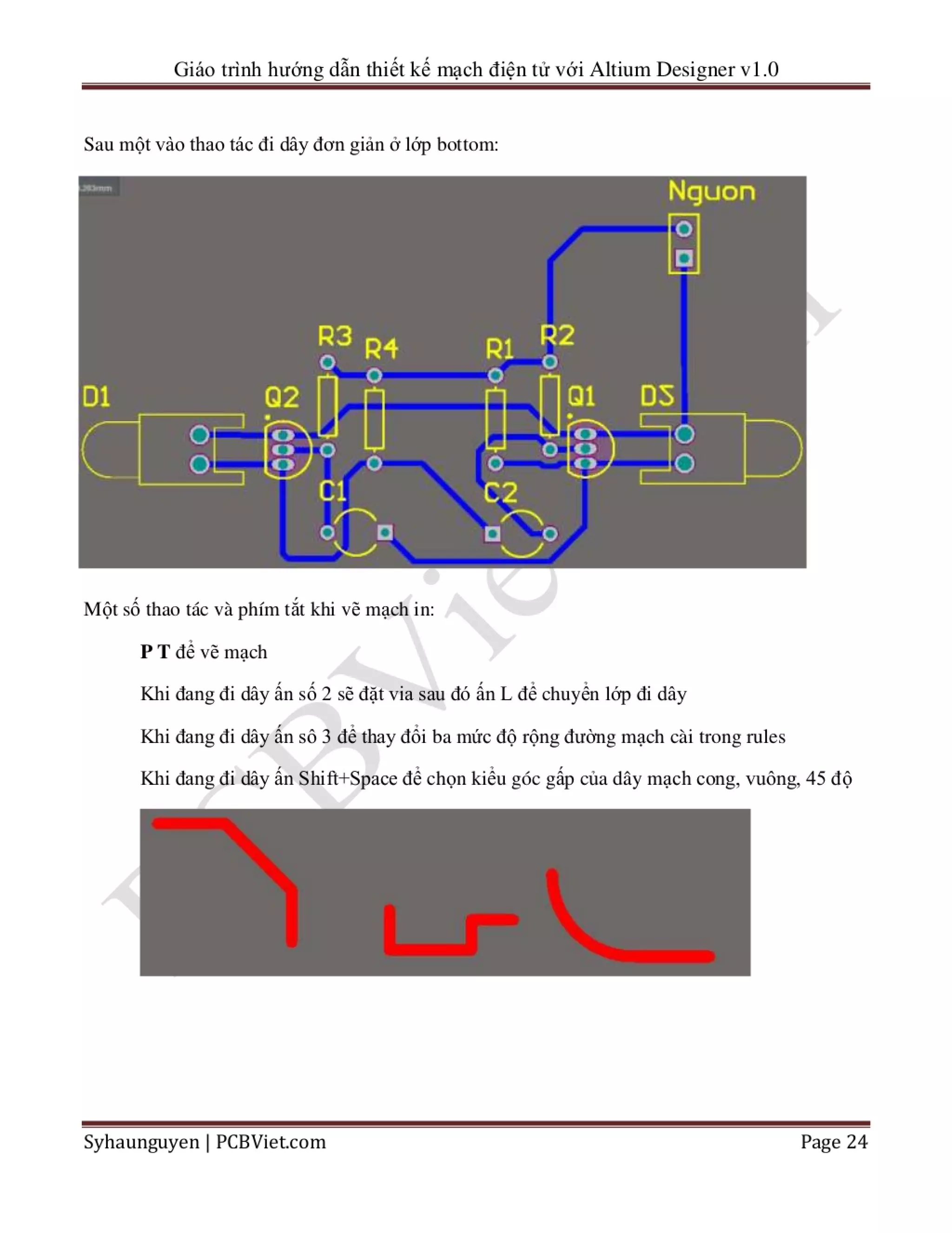Giao trinh thiet ke mach dien tu voi altium designer v1.0[syhau nguyen pcb viet] (1) | PDF