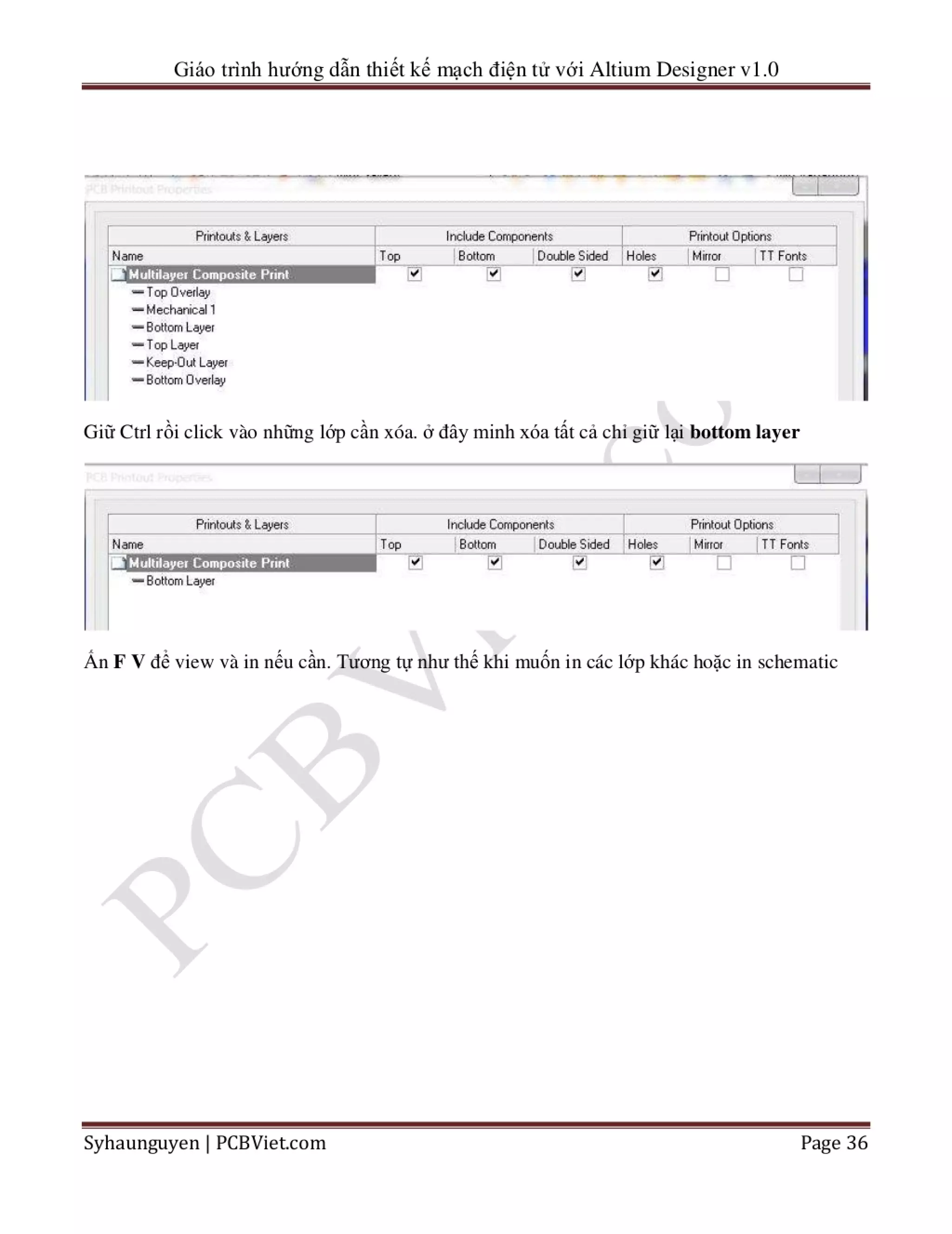 Giao trinh thiet ke mach dien tu voi altium designer v1.0[syhau nguyen pcb viet] (1) | PDF