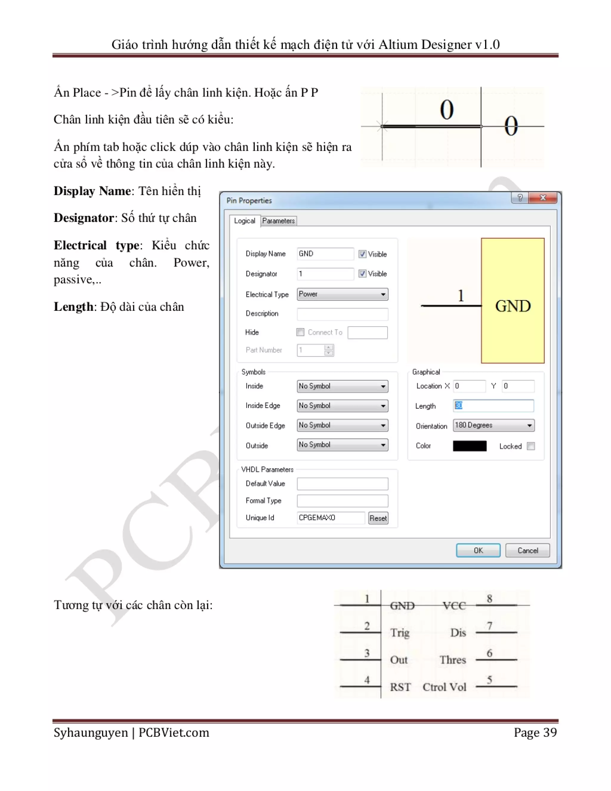 Giao trinh thiet ke mach dien tu voi altium designer v1.0[syhau nguyen pcb viet] (1) | PDF