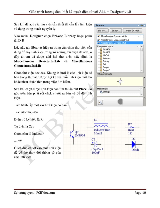 Giao trinh thiet ke mach dien tu voi altium designer v1.0[syhau nguyen ...