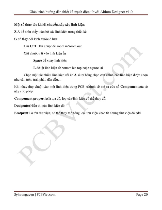 Giao trinh thiet ke mach dien tu voi altium designer v1.0[syhau nguyen ...
