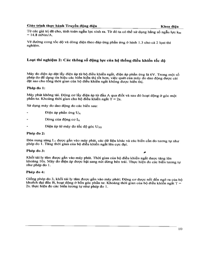 Giao trinh thuc hanh truyen dong dien | PDF
