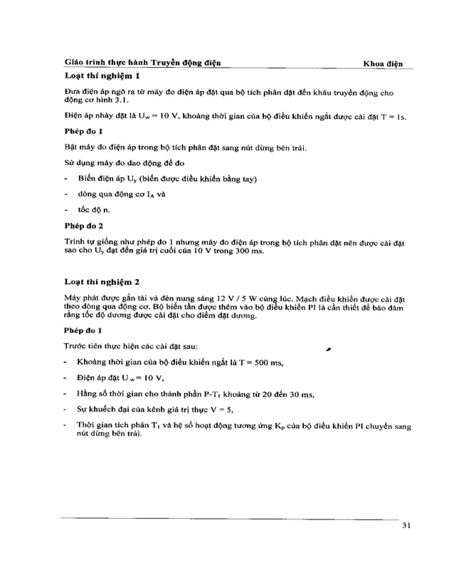 Giao trinh thuc hanh truyen dong dien | PDF