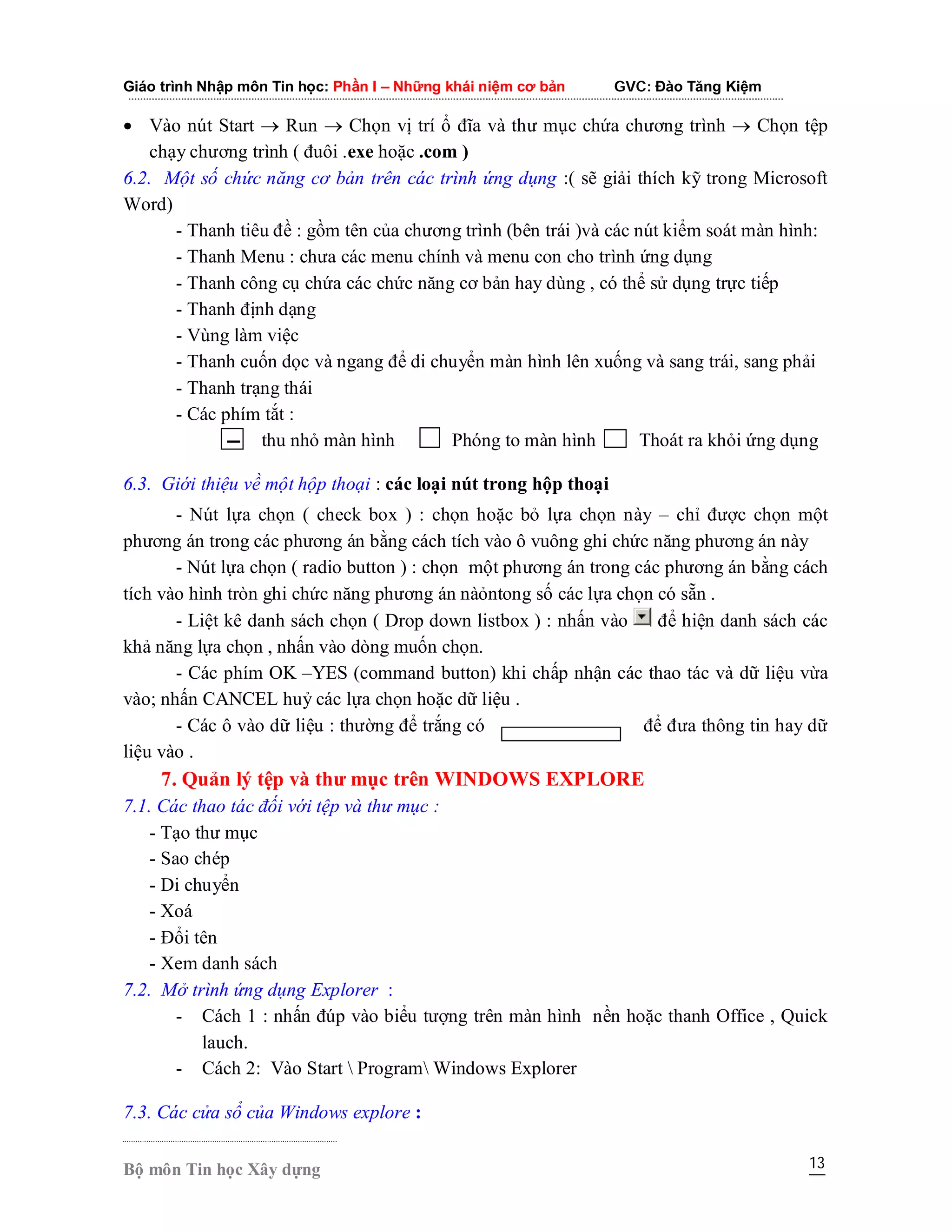 Giao trinh tin dai cuong kiem phan i | PDF