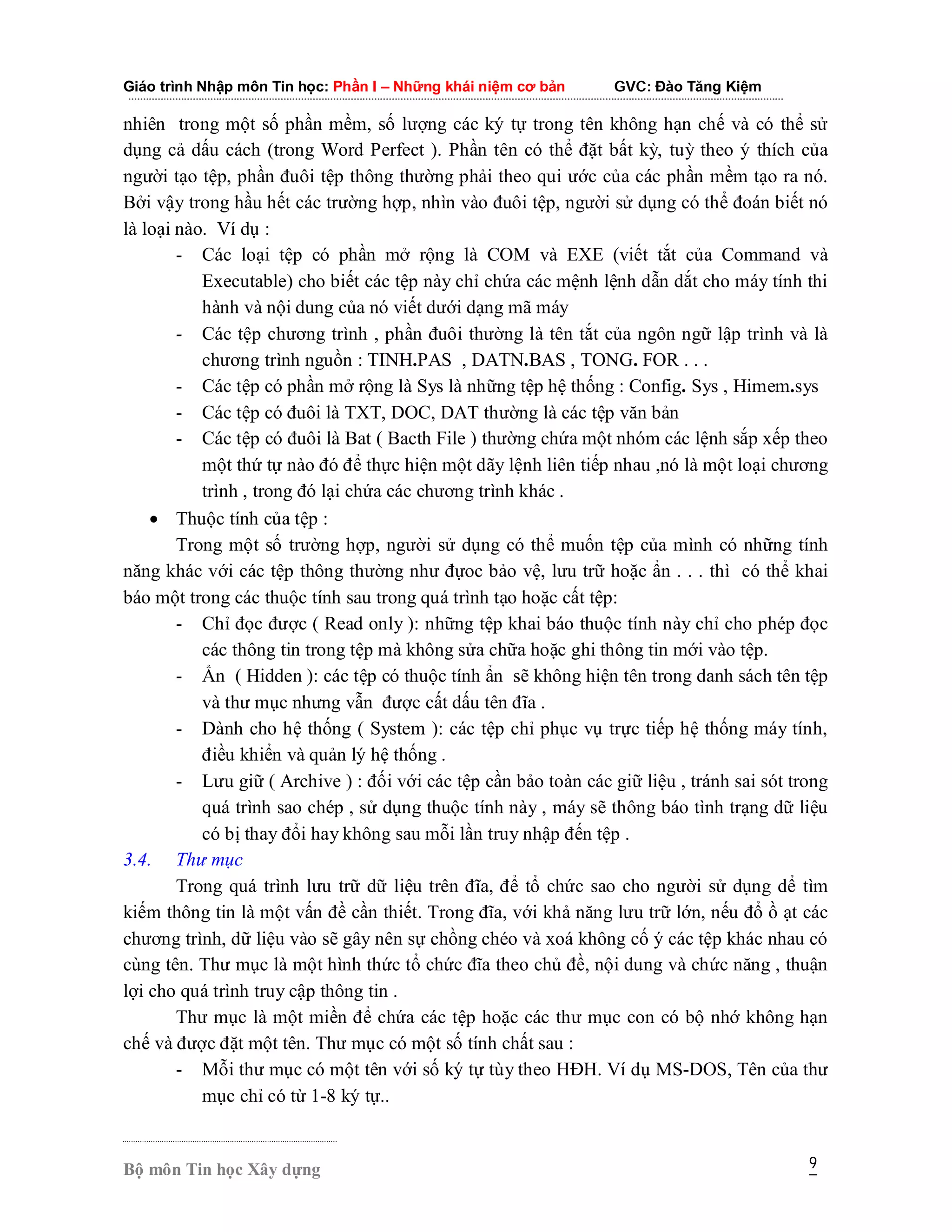 Giao trinh tin dai cuong kiem phan i | PDF