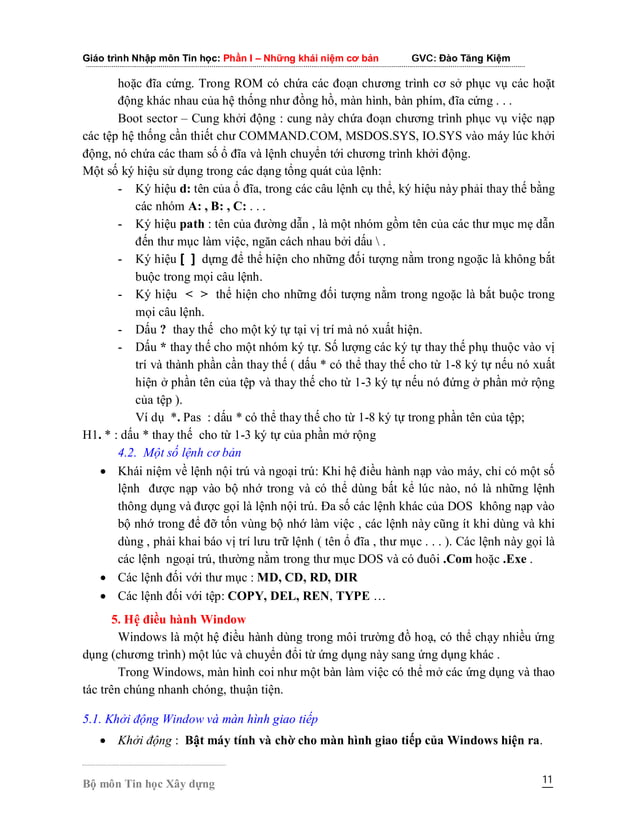 Giao trinh tin dai cuong kiem phan i | PDF