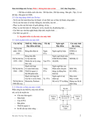 Giao trinh tin dai cuong kiem phan i | PDF