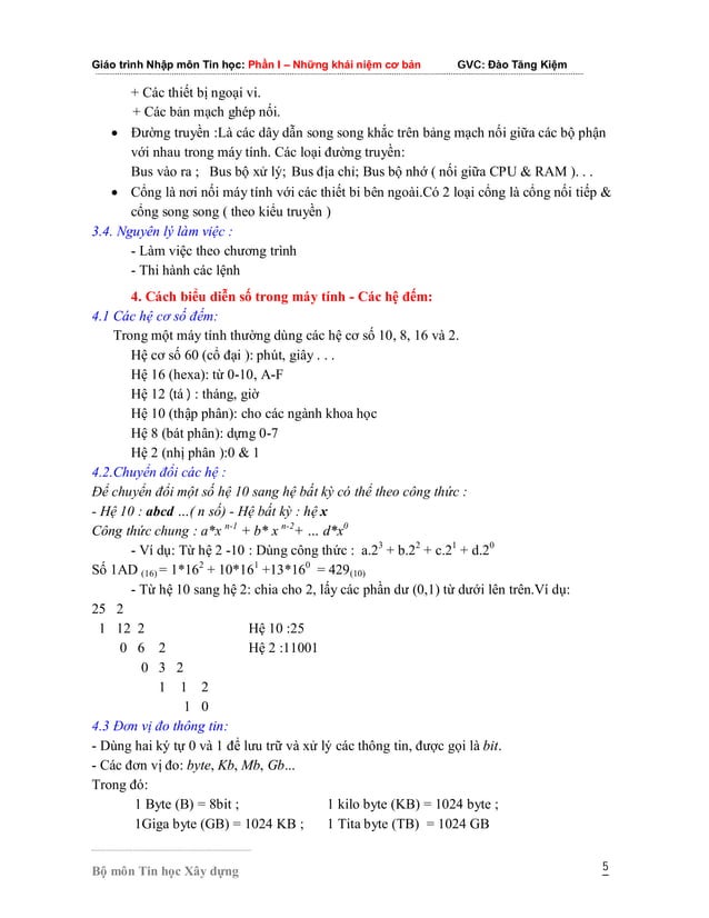 Giao trinh tin dai cuong kiem phan i | PDF