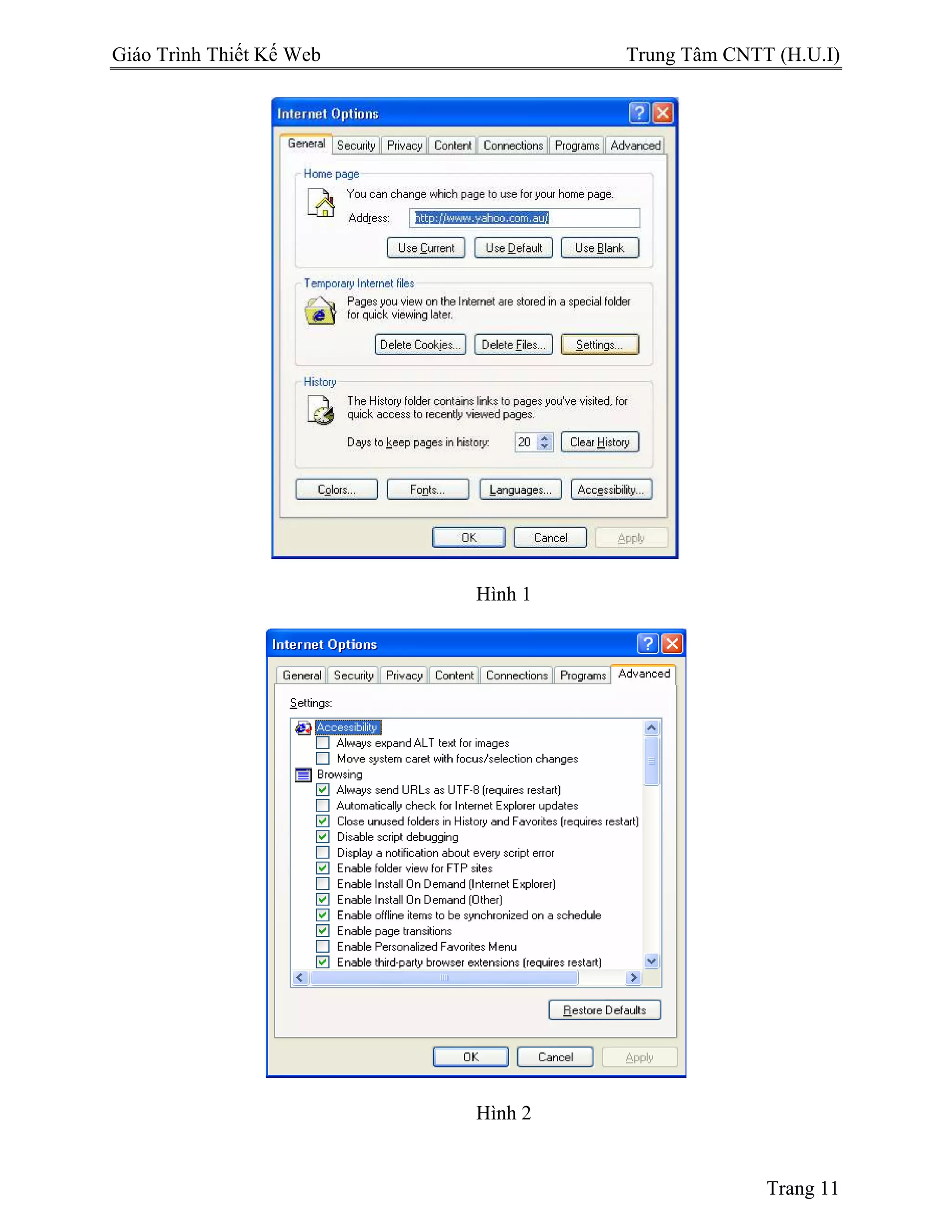 Giao trinh thiet ke web 1 | PDF