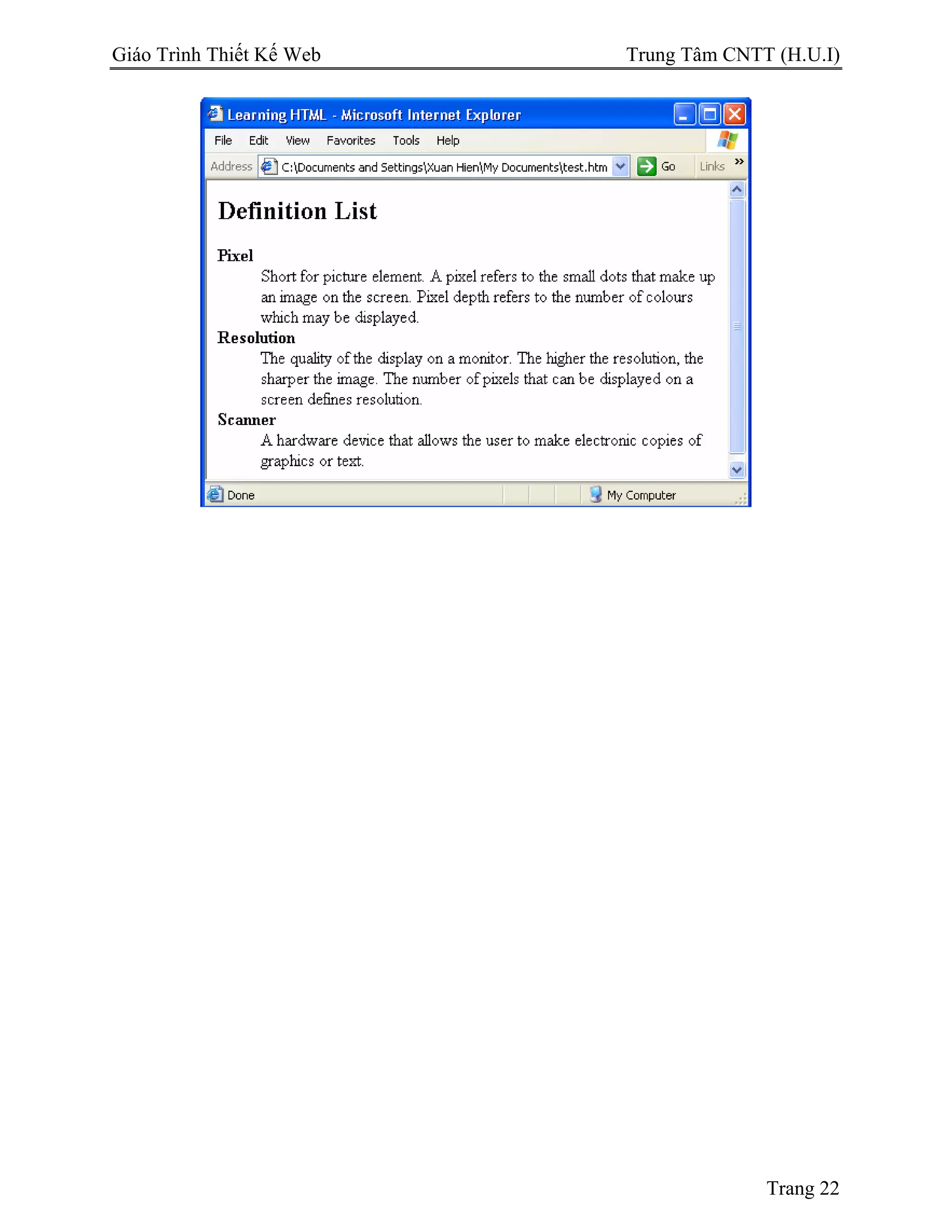 Giao trinh thiet ke web 1 | PDF