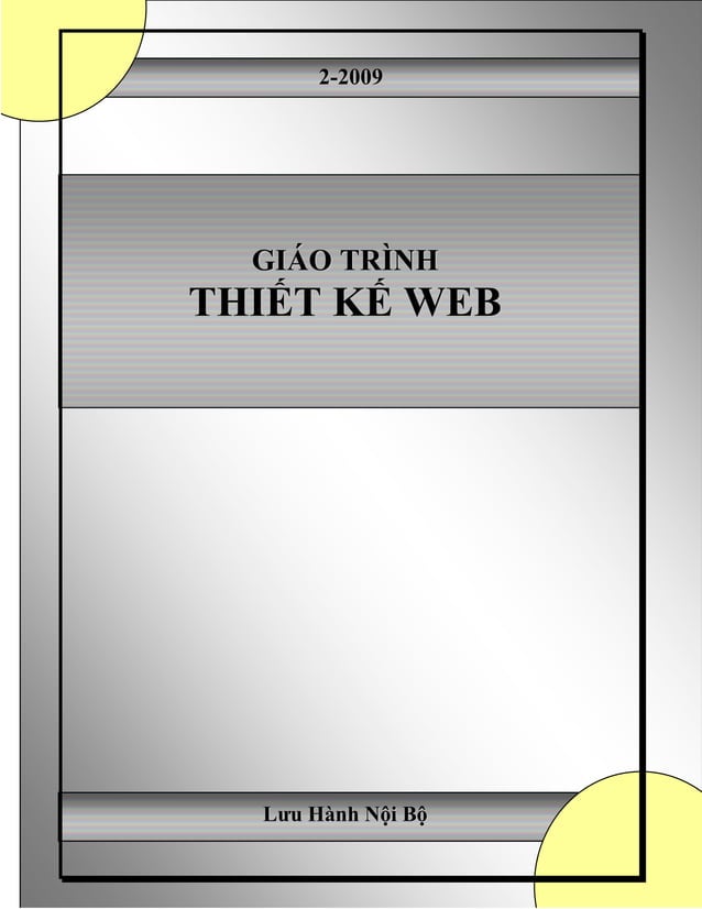 Giao trinh thiet ke web 1 | PDF