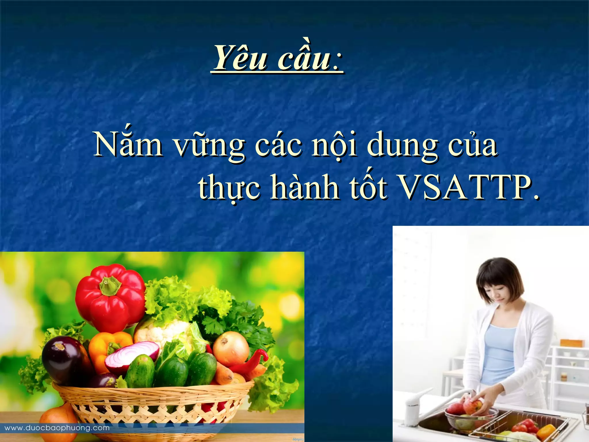 Giao trinh tập huấn vsattp | PPT
