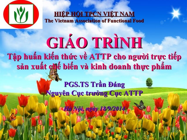 Giao trinh tập huấn vsattp | PPT