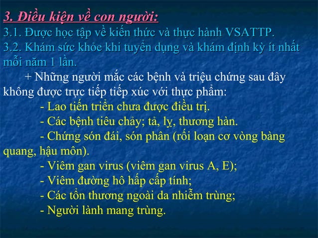 Giao trinh tập huấn vsattp | PPT