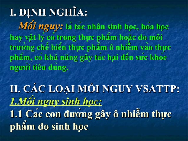 Giao trinh tập huấn vsattp | PPT