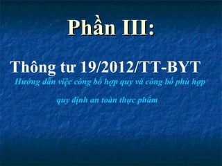 Giao trinh tập huấn vsattp | PPT