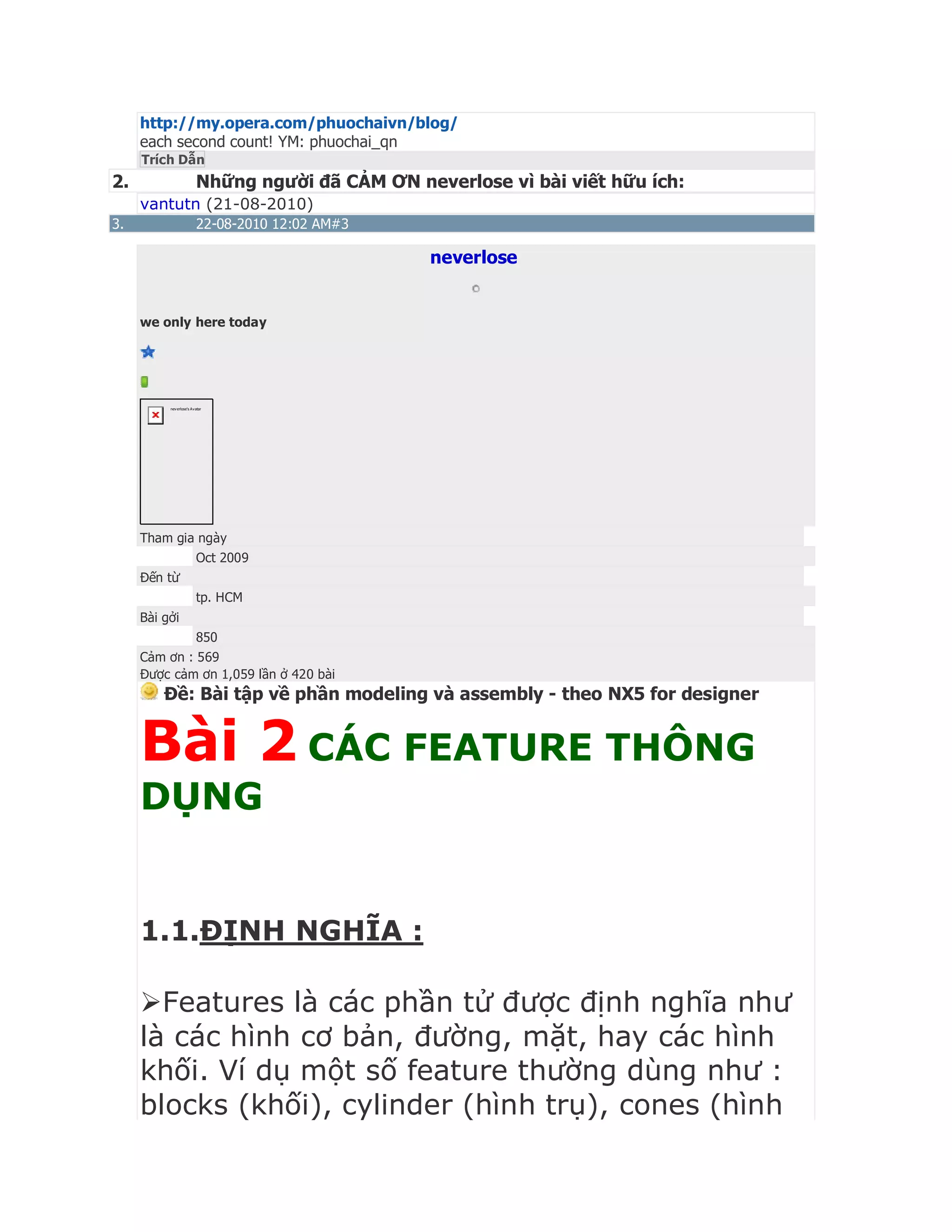Giáo trình NX Unigraphics [Tiếng Việt] | PDF