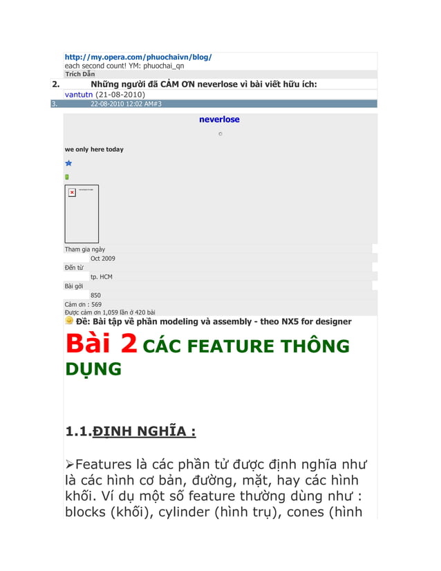 Giáo trình NX Unigraphics [Tiếng Việt] | PDF