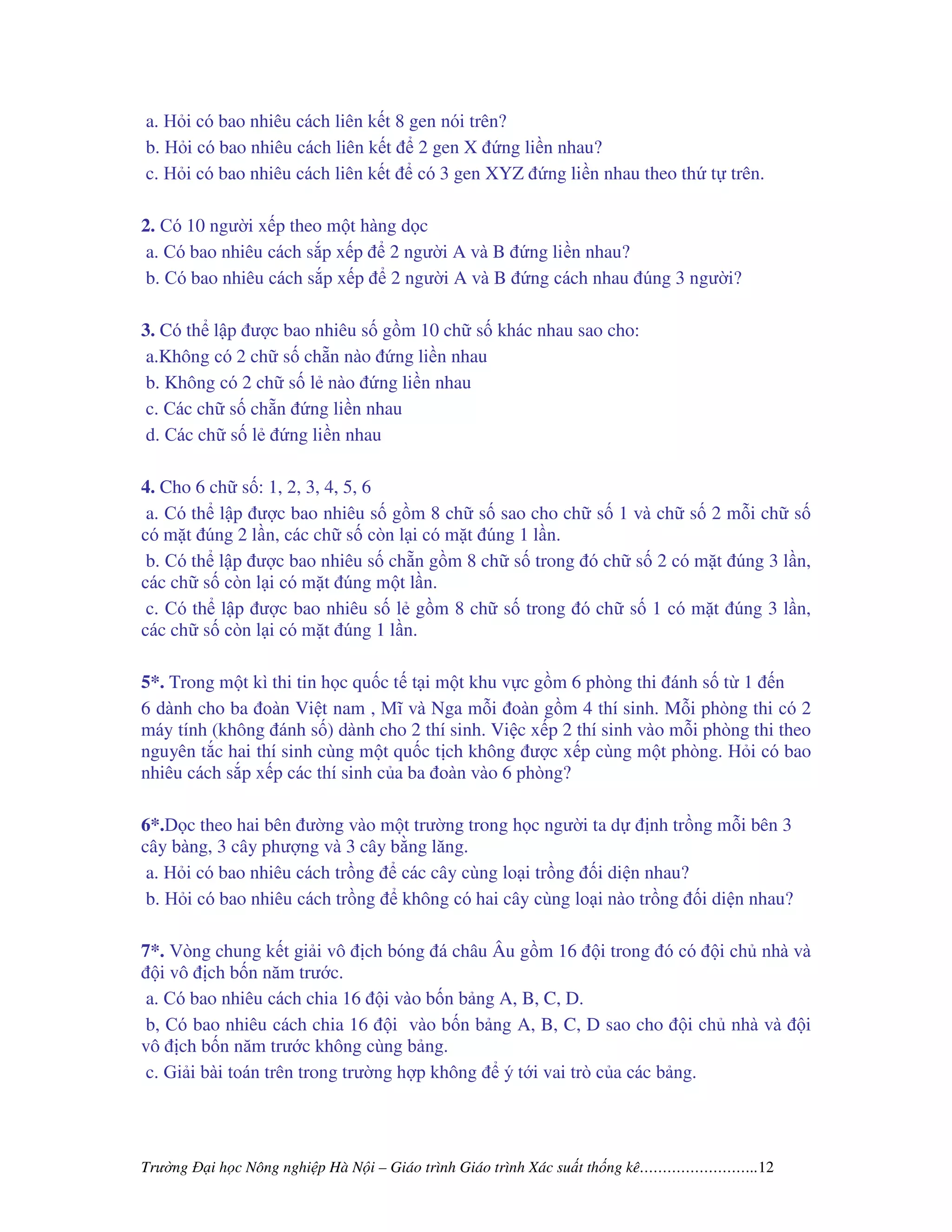 Giao trinh xac suat thong ke hn1 | PDF