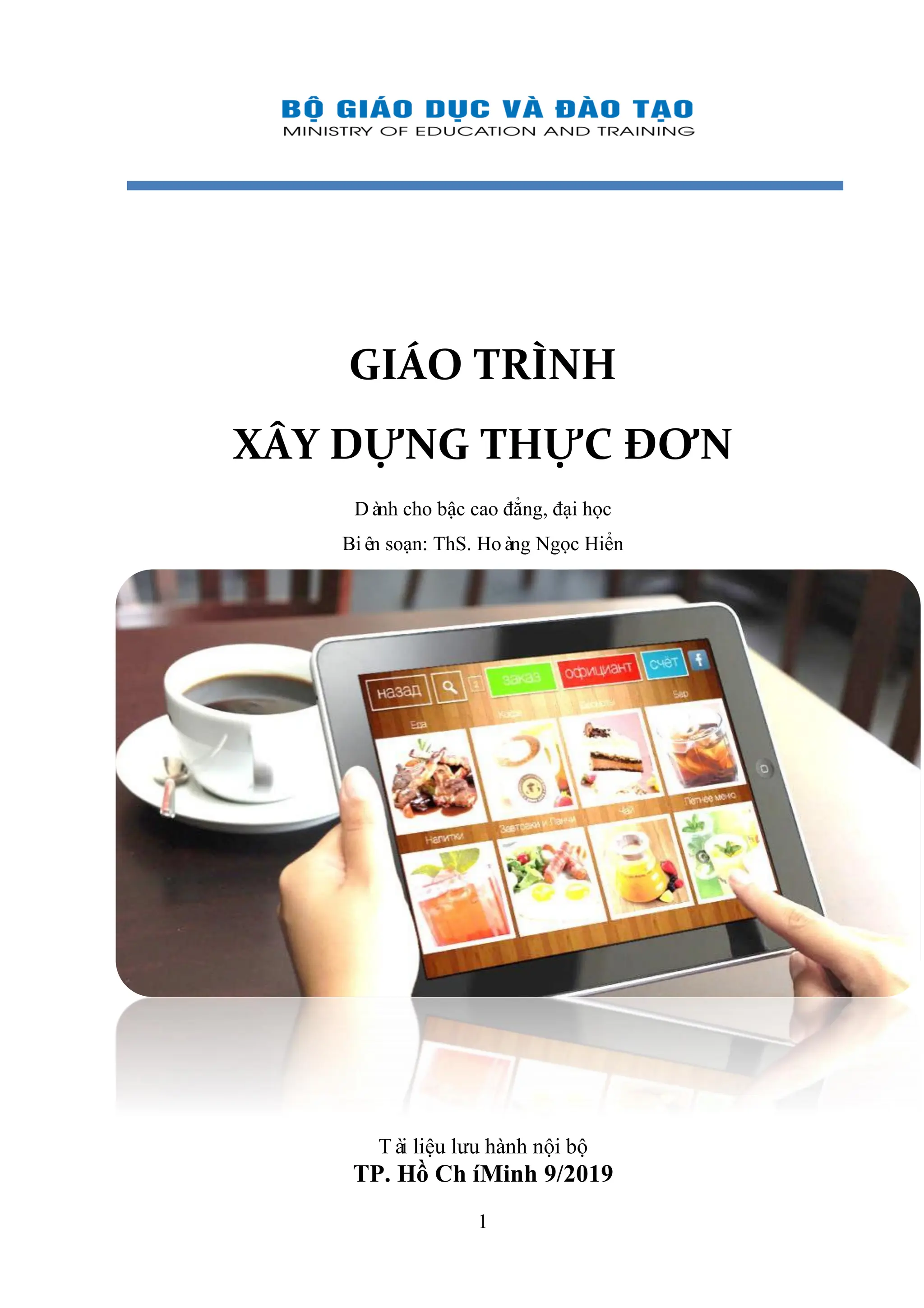 Giáo trình xây dựng thực đơn. Ths Hoang Ngoc Hien.pdf