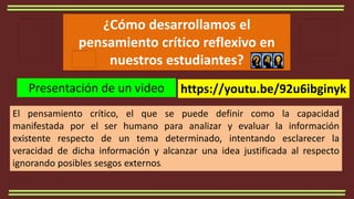 pensamiento critico gia modelo de elaboracion | PPTX