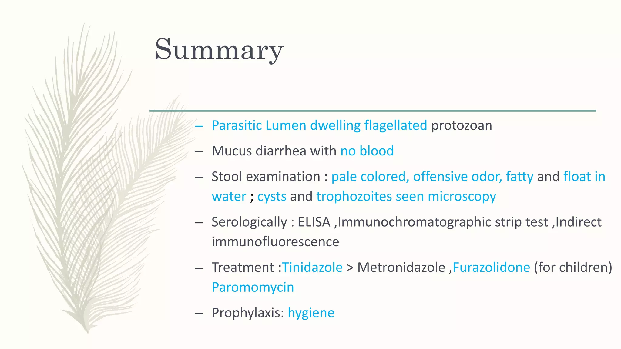 PARASITEOLOGY :Giardia lamblia | PPTX