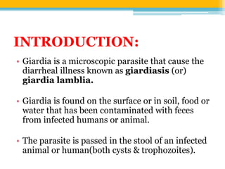 Giardiasis | PPTX