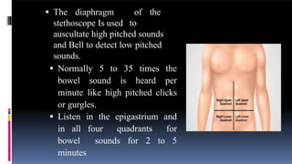 Gastrointestinal assessment in a patients | PPTX