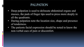 Gastrointestinal assessment in a patients | PPTX