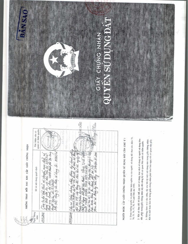 Giay chung nhan quyen su dung dat n02 | PDF