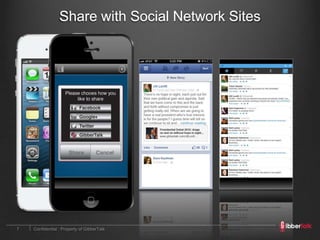 Gibber talk devicescreens | PPTX | Smartphones | Consumer Electronics