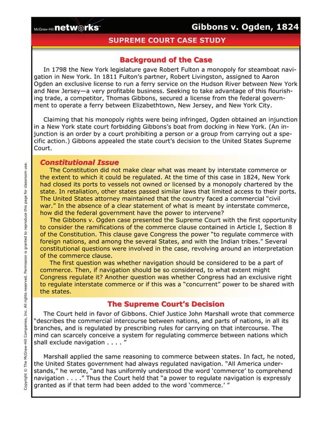 Gibbons v. Ogden | PDF
