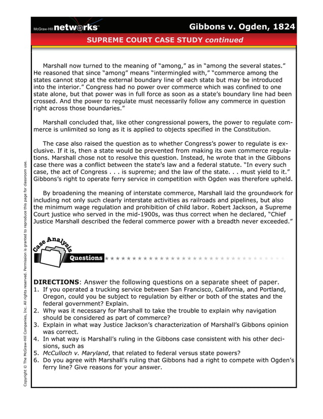 Gibbons v. Ogden | PDF