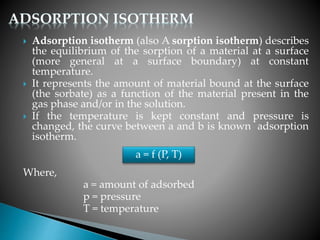 Gibbs Adsorption Isotherm | PPTX