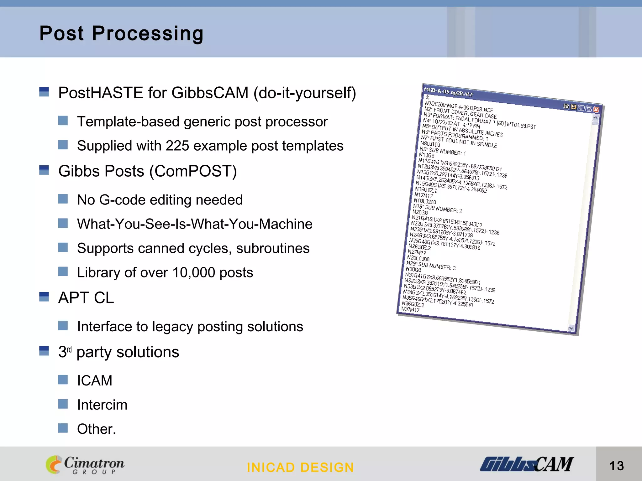Gibbscam solution for mill/turn machine | PPT