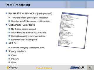 Gibbscam solution for mill/turn machine | PPT