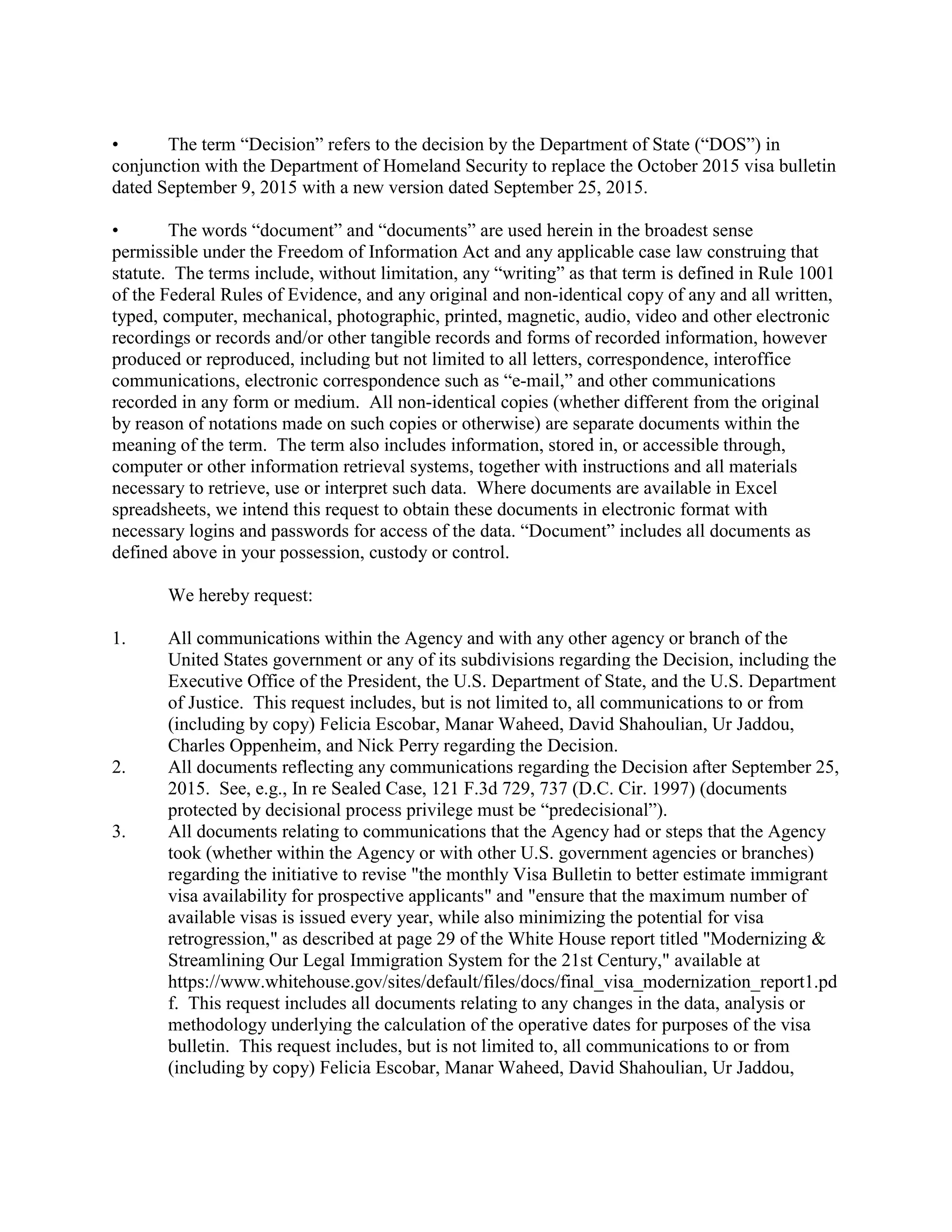 Gibbs dhs foia request 2015 10-12[6] | PDF