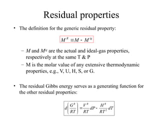 Gibbs' gen. funct,residual - Copy ht.ppt