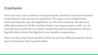 Comparison of GIBBS PHENOMENON based on different basis functions.ppt ...