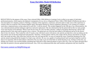 Gibbs Reflective Cycle | PDF