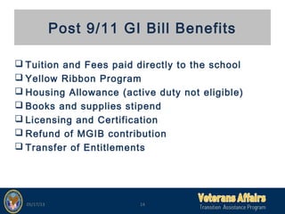 Post 9-11 Gi Bill | PPT