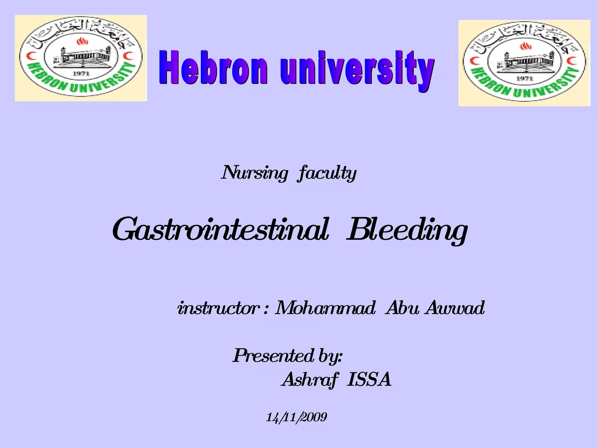 GI Bleeding | PPT