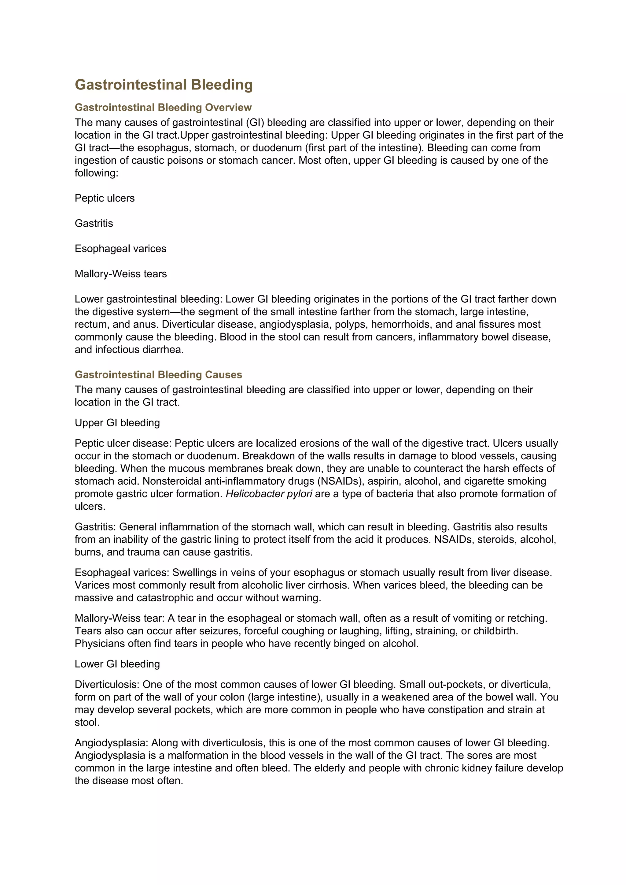 Gi Bleeding | DOC