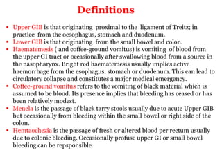 GI Bleeding (Upper and Lower GIB) | PPTX
